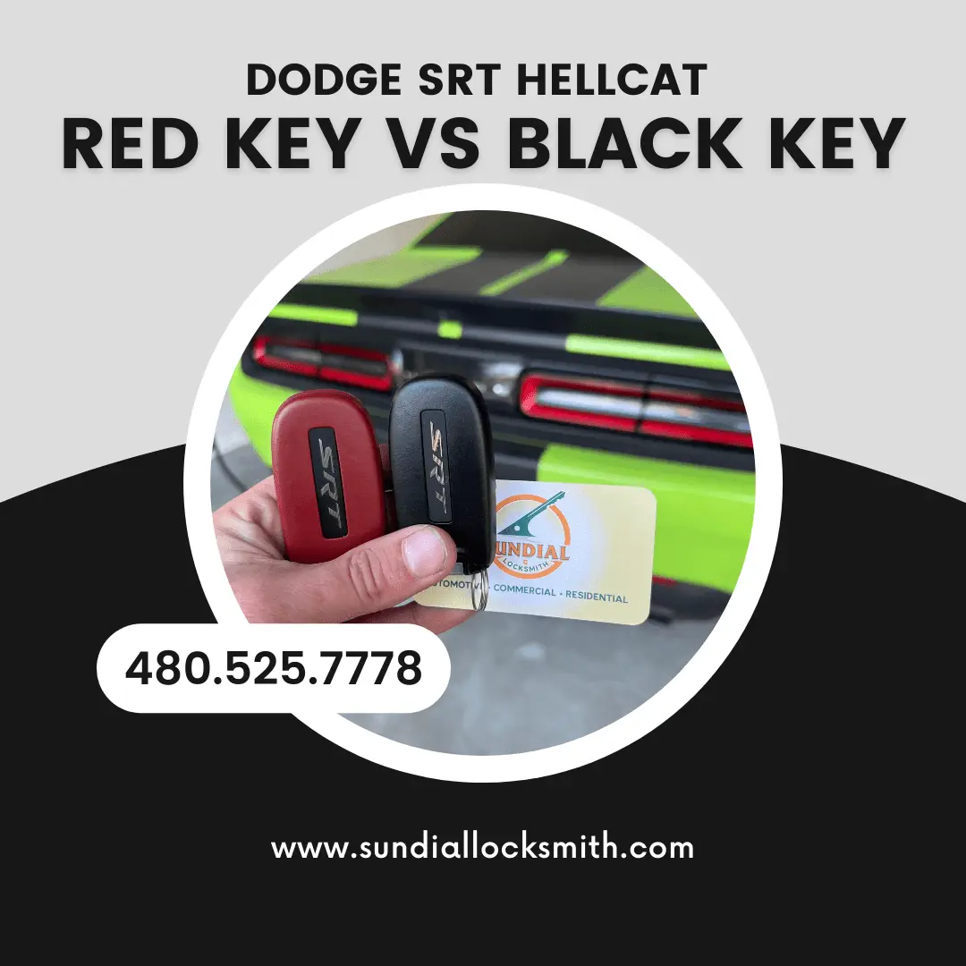 Dodge SRT Hellcat Red Key vs Black Key • Sundial Locksmith
